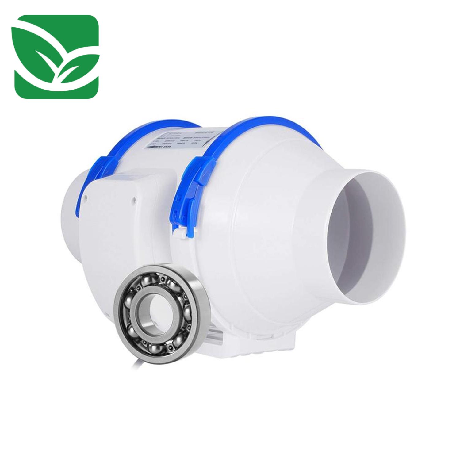 Ventilador extractor de conducto en línea hidropónico